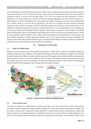 Agroforestry Practices in Ballia District of Eastern Plain Region of ...