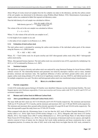 Carbon stock of woody species along Altitude gradient in Alemsaga ...