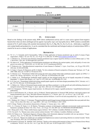 Nutritional and Biological Analysis of Nutrient-dense Banana Sap Water ...