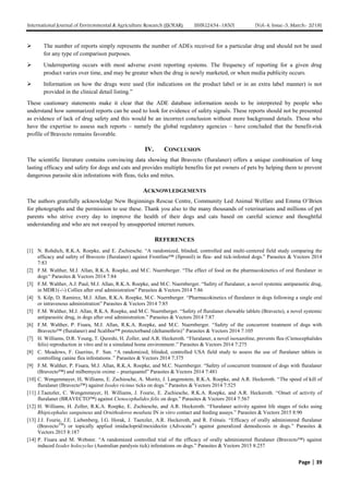 Bravecto (fluralaner) chewable tablets have been thoroughly evaluated ...