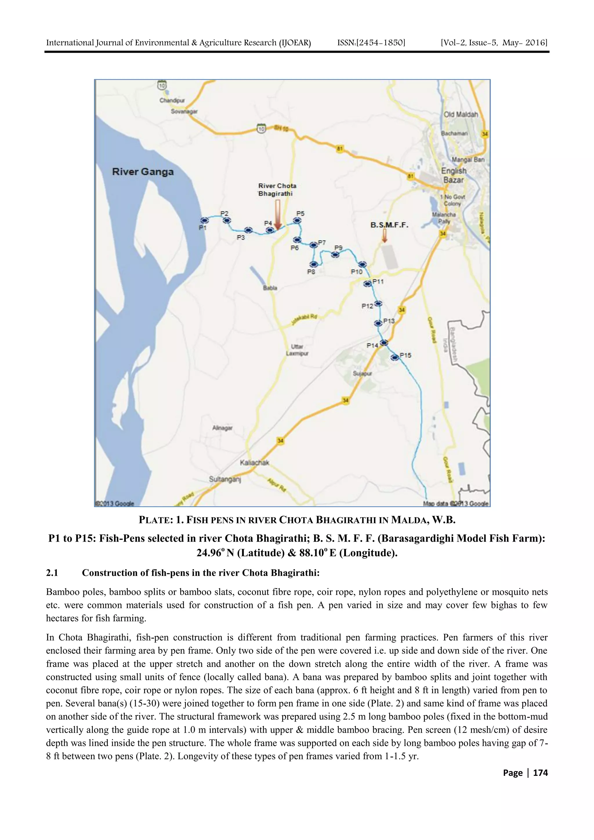 Pen Farming in A Small River: Its Impact on Fish Production and ...