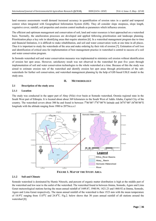 Soil Erosion Risk Assessment Using GIS Based USLE Model for Soil and ...