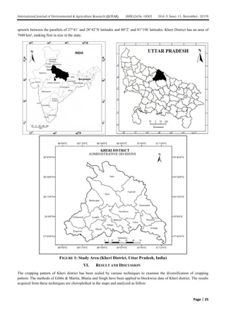 Trends and Pattern of Crop Diversification in Kheri District, Uttar ...