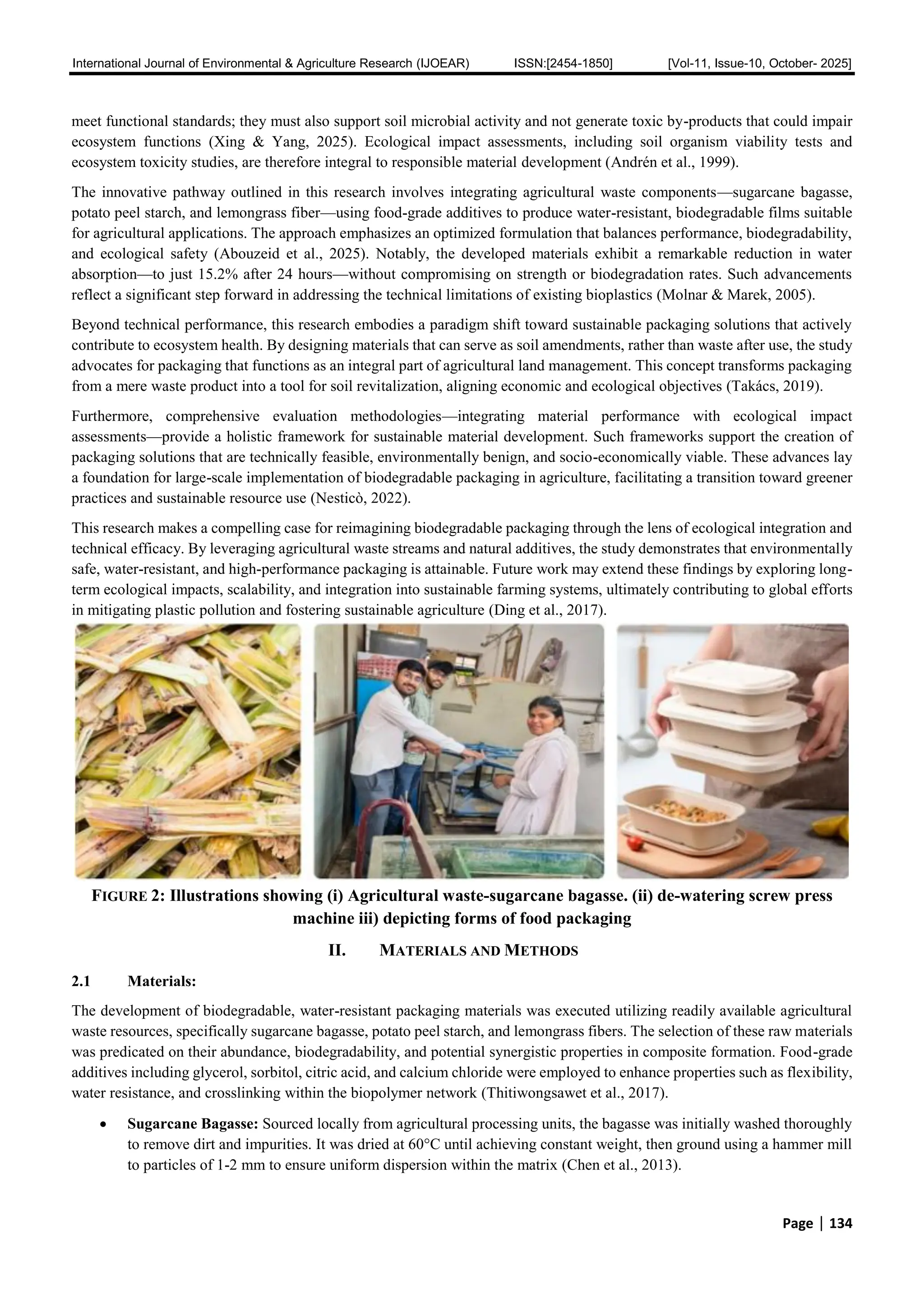 Development of Water-Resistant Biodegradable Packaging from ...