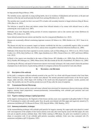 Detection of Parapoxvirus in goats during contagious ecthyma outbreak ...