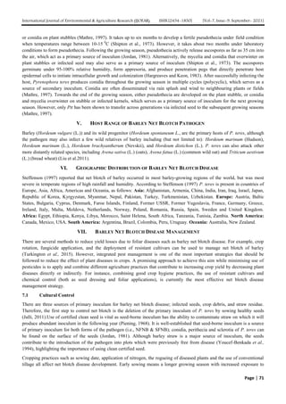 Barley Net Blotch Disease Management: A Review | PDF