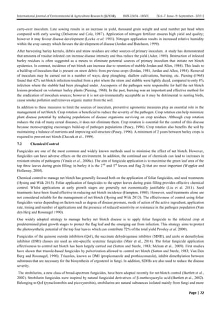 Barley Net Blotch Disease Management: A Review | PDF