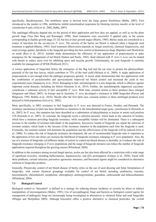 Barley Net Blotch Disease Management: A Review | PDF