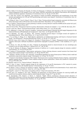 Application of the Factorial Design Technique for the Optimization of ...