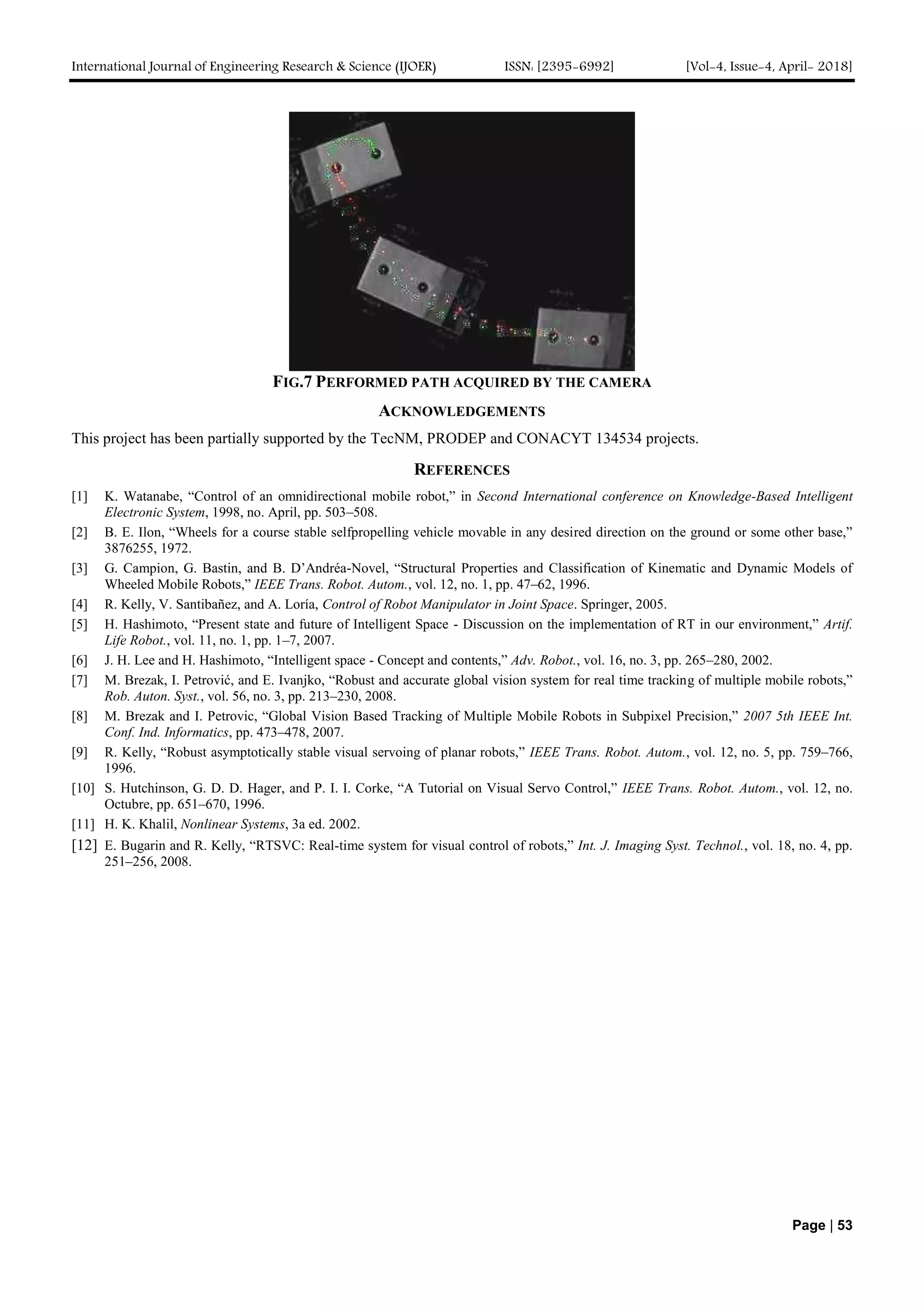 Image Based Visual Servoing for Omnidirectional Wheeled Mobile Robots ... Image Based Visual Servoing for Omnidirectional Wheeled Mobile Robots ...