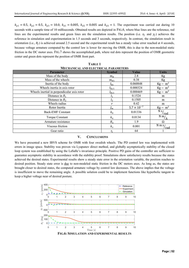 Image Based Visual Servoing For Omnidirectional Wheeled Mobile Robots In Voltage Mode Pdf