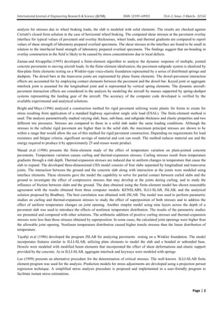 To Experimental Study of Comparison and Development of Design for Rigid Pavement by Finite ...