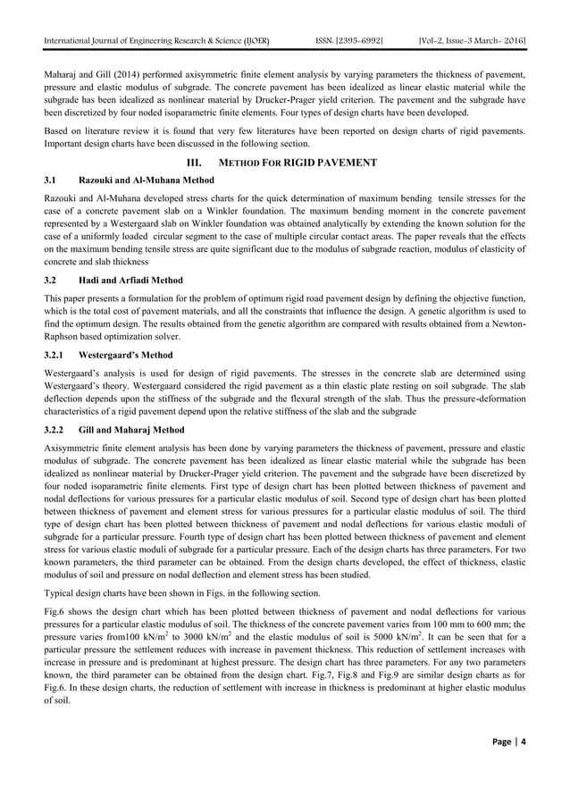 To Experimental Study of Comparison and Development of Design for Rigid Pavement by Finite ...