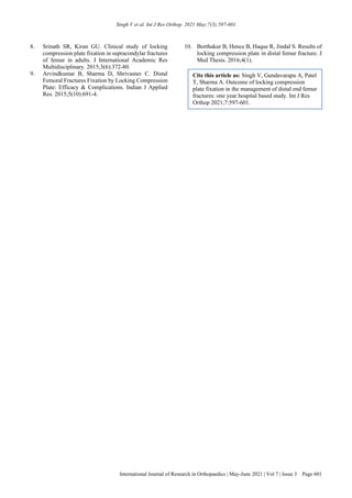 Ijoro femur paper | PDF