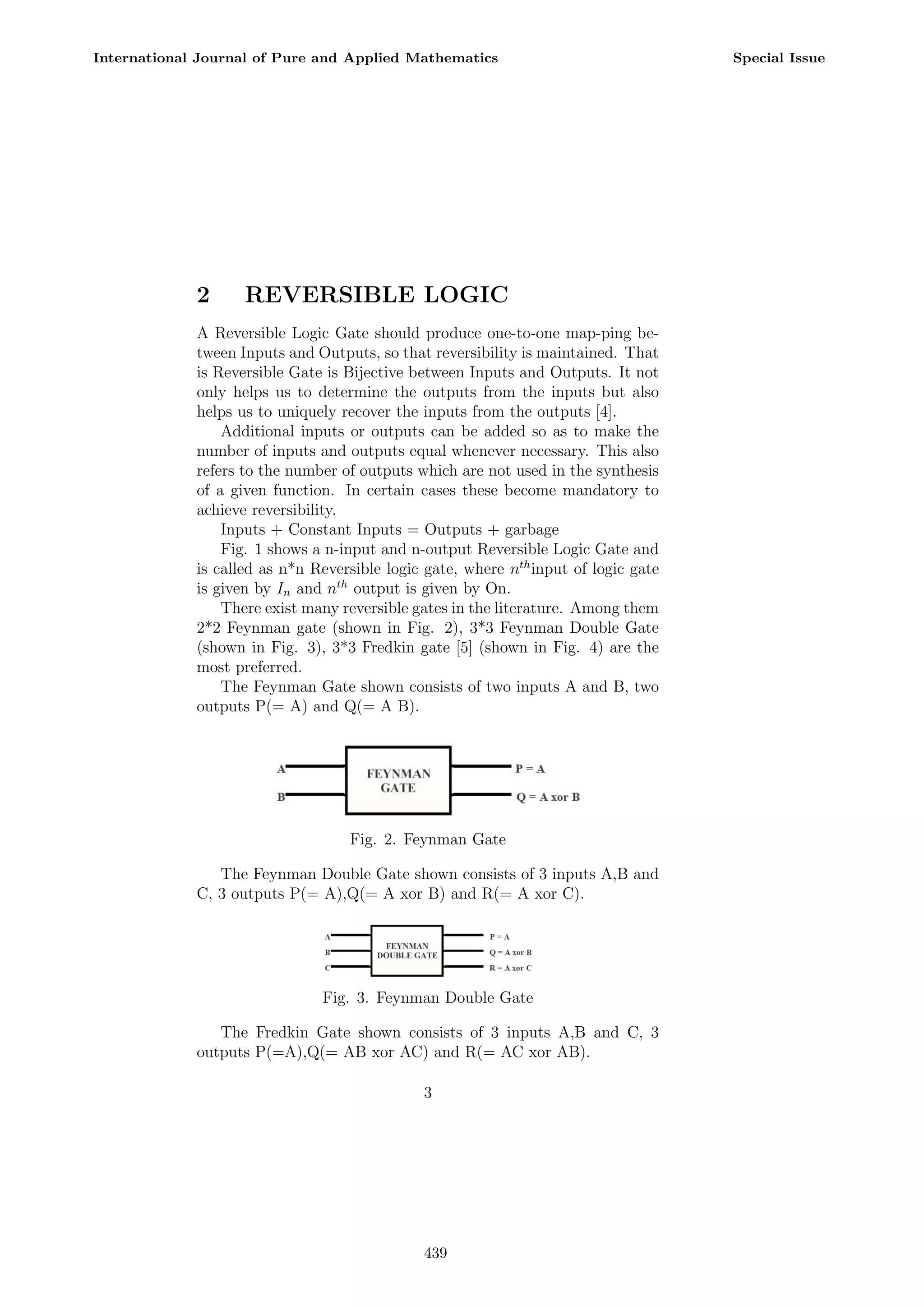 FULL ADDER/ SUBTRACTOR USING REVERSIBLE LOGIC | PDF
