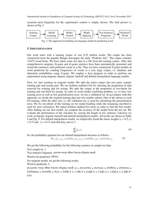 AUTOMATED WORD PREDICTION IN BANGLA LANGUAGE USING STOCHASTIC LANGUAGE ...