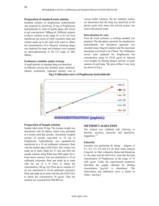 Analytical method Development and Validation for the estimation of Pioglitazone hydrochloride in ...