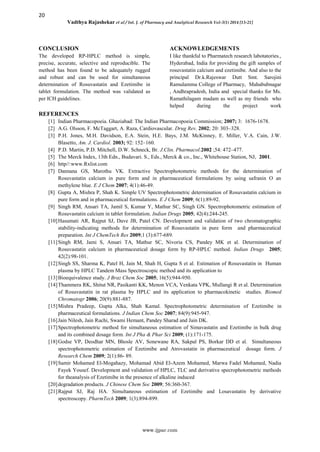 RP-HPLC Method Development and Validation for the Simultaneous ...