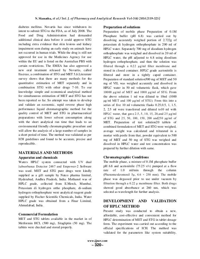 Method Development And Validation For The Simultaneous Estimation Of