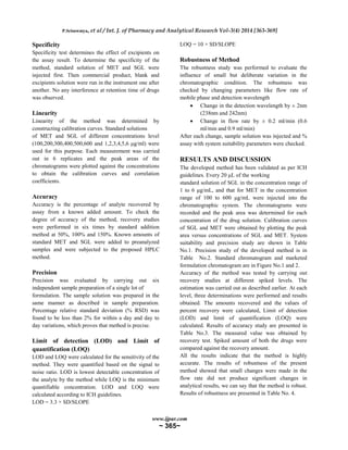 Method development and validation for the simultaneous estimation of saxagliptin and metformin ...