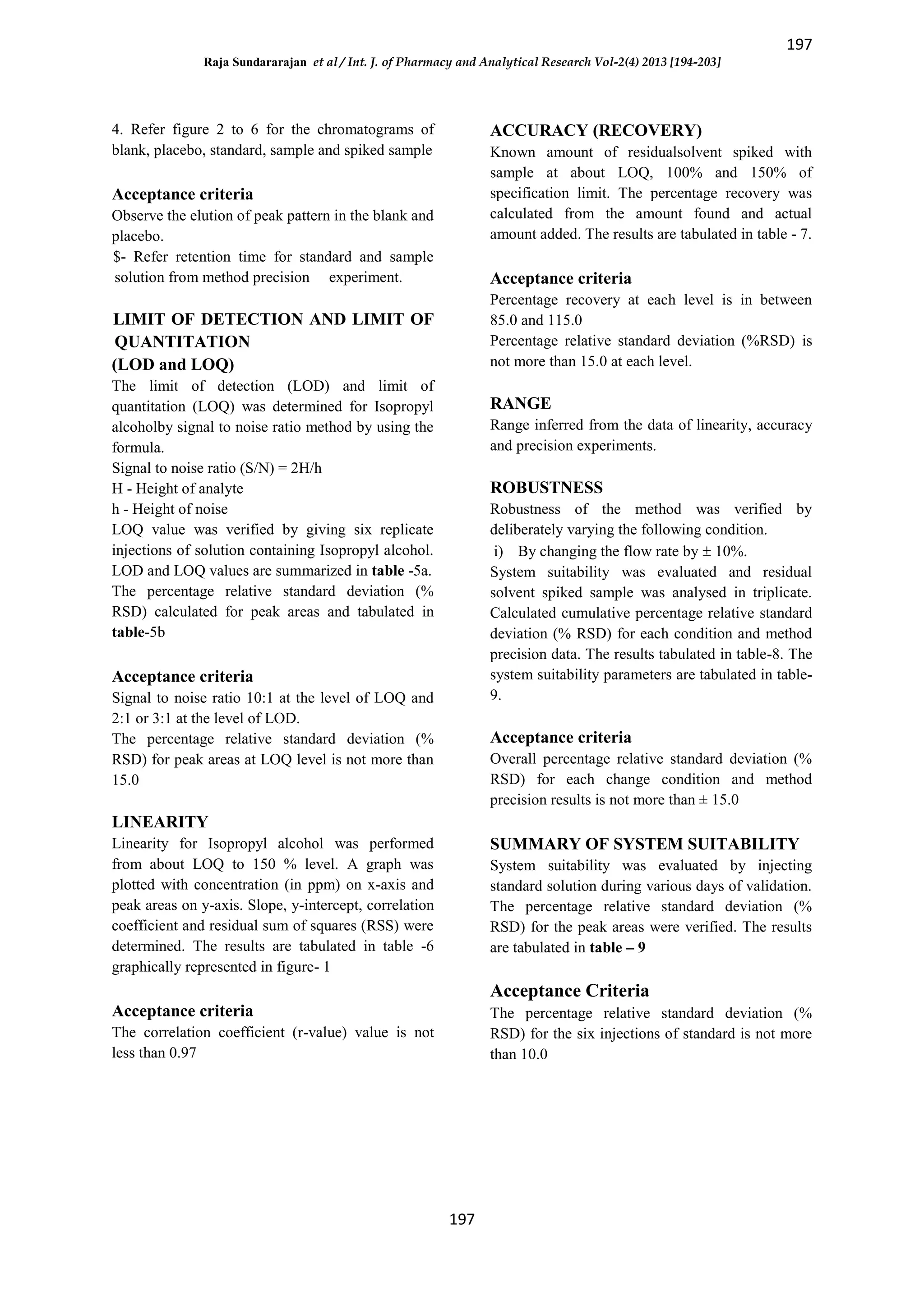 Analytical Method Development And Validation For Residual Solvent Of Diltiazem Hydrochloride