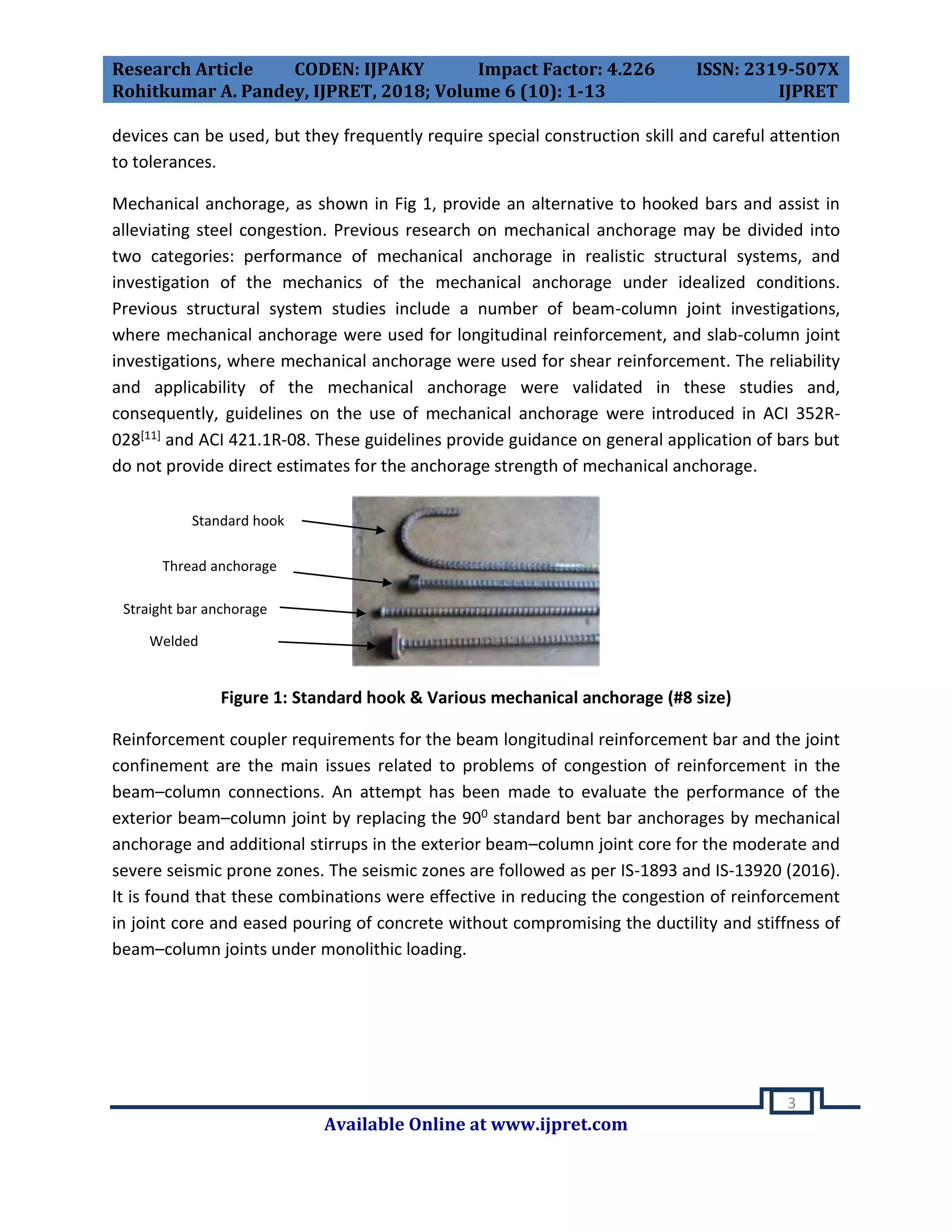 EXPERIMENTAL INVESTIGATION OF REINFORCEMENT COUPLERS AS REPLACEMENT OF ...