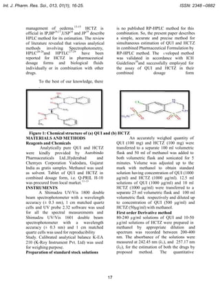 Development And Validation Of First Order Derivative Method For Simultaneous Estimation Of ...