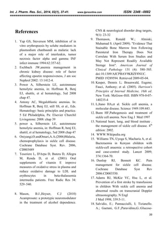 A Brief Review on Anemia & Its Clinical Management | PDF