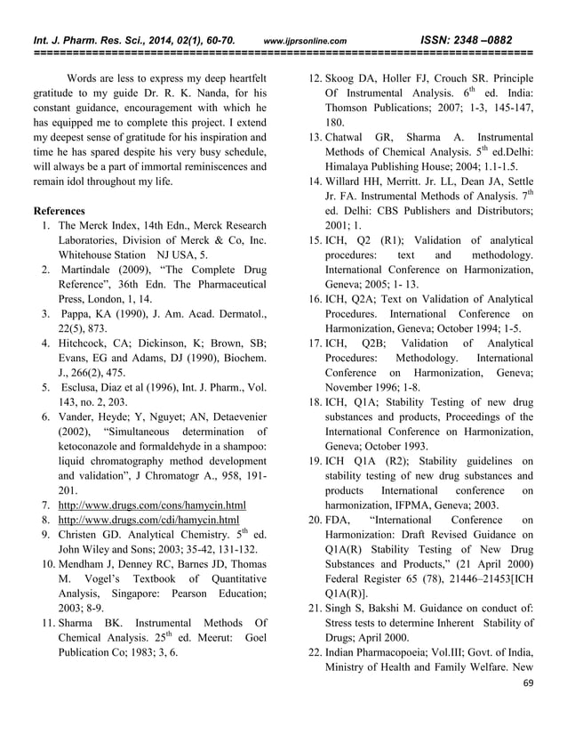 Development And Validation Of Simultaneous Equation Estimation Method For Hamycin And