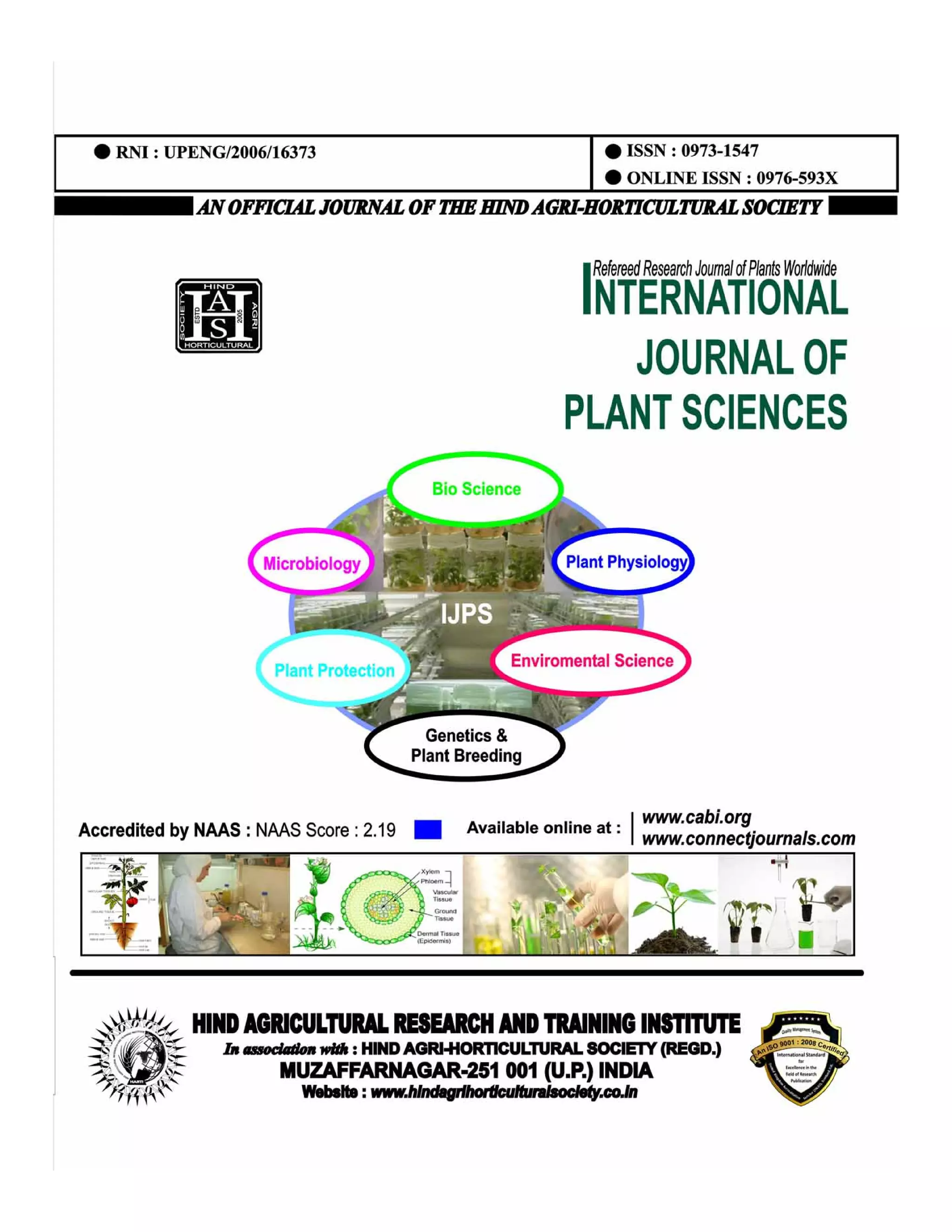 International Journal of Plant Sciences | PDF