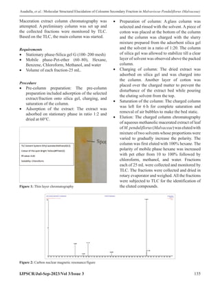Molecular Structural Elucidation of Coloumn Secondary Fraction in ...