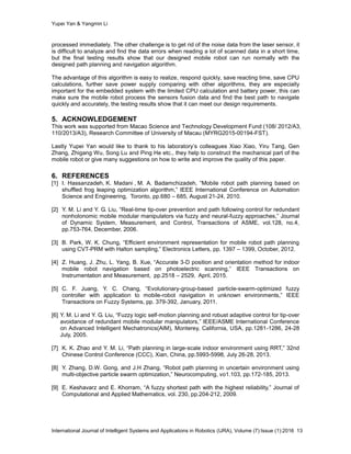 Autonomous Path Planning and Navigation of a Mobile Robot with Multi-Sensors based on Fuzzy ...
