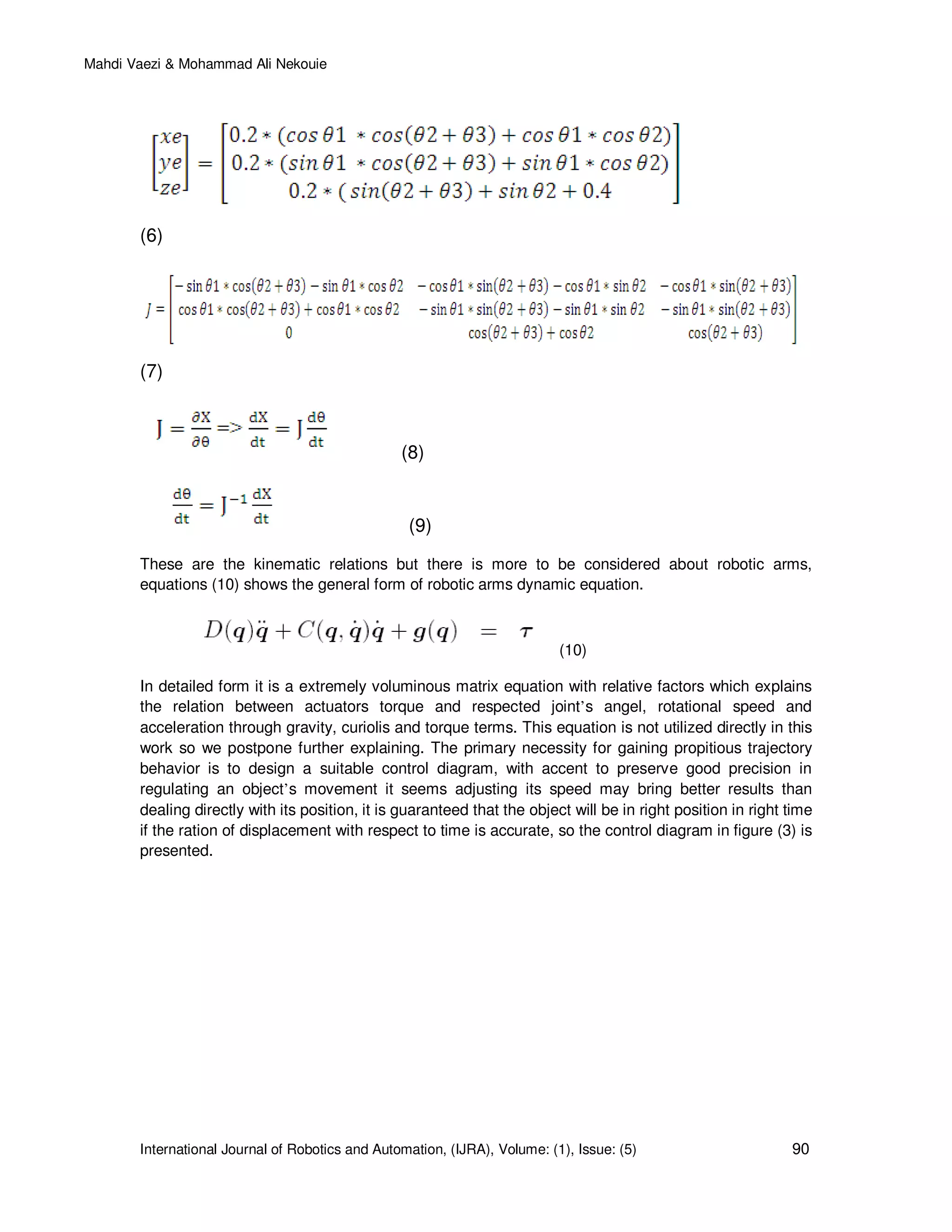 Adaptive Control of a Robotic Arm Using Neural Networks Based Approach | PDF