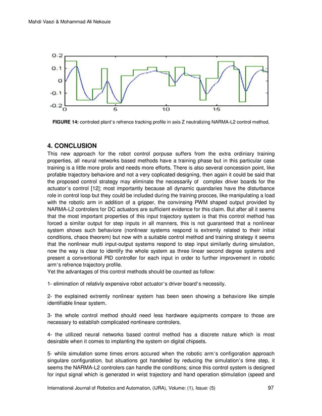 Adaptive Control of a Robotic Arm Using Neural Networks Based Approach | PDF