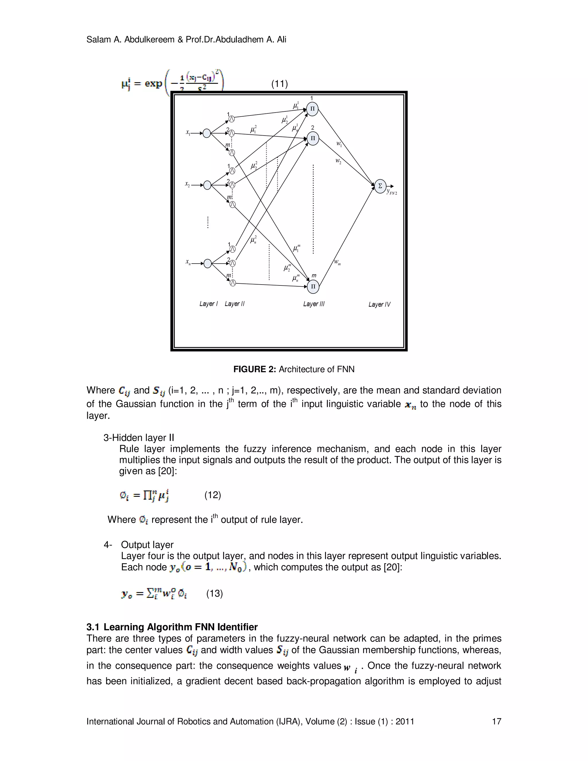 Identification and Control of Three-Links Electrically Driven Robot Arm Using Fuzzy Neural ...