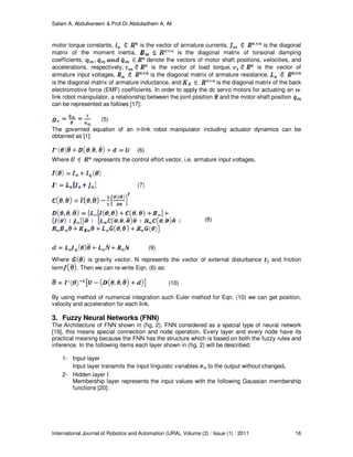 Identification and Control of Three-Links Electrically Driven Robot Arm Using Fuzzy Neural ...
