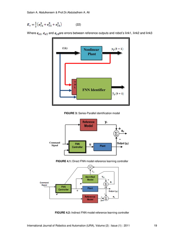 Identification and Control of Three-Links Electrically Driven Robot Arm Using Fuzzy Neural ...