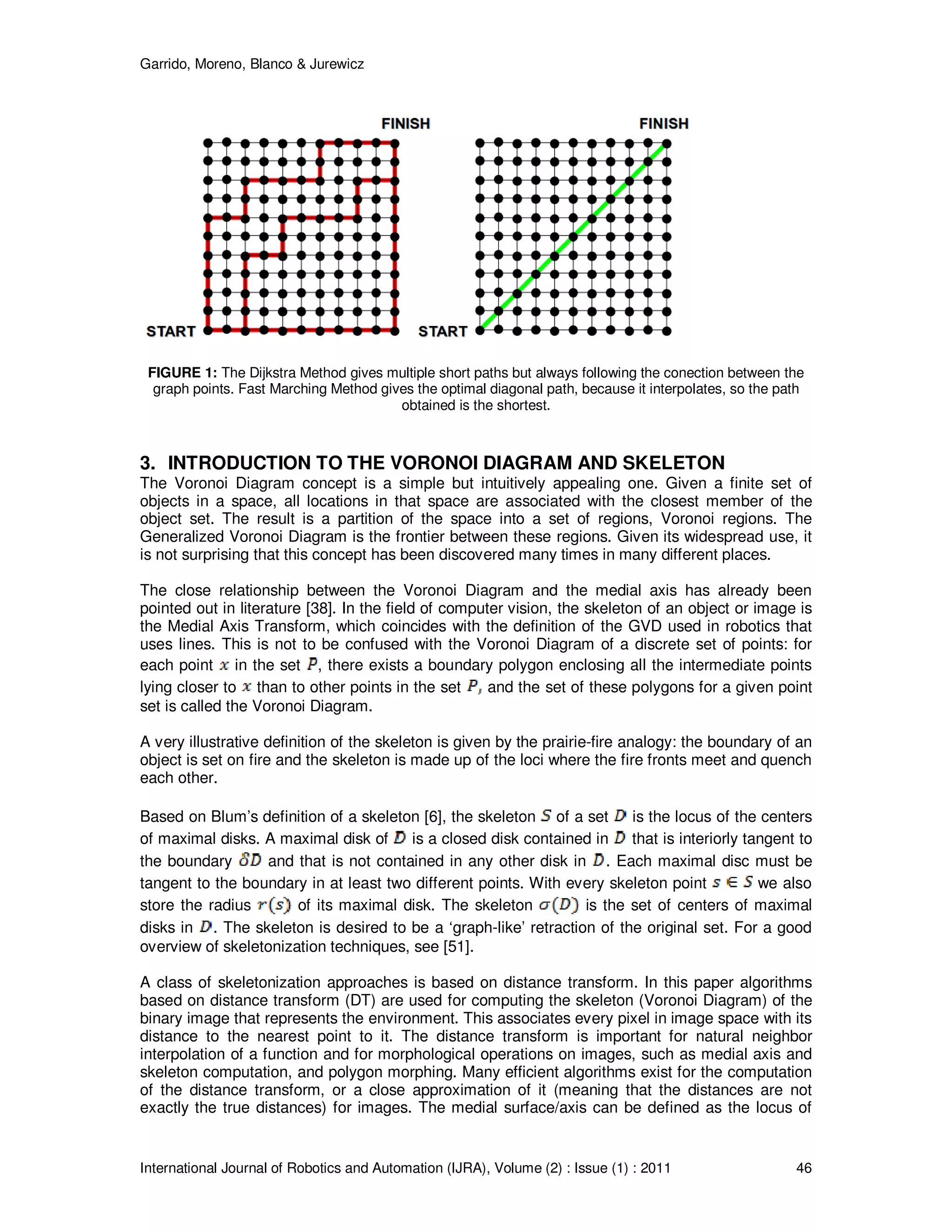Path Planning for Mobile Robot Navigation Using Voronoi Diagram and Fast Marching | PDF