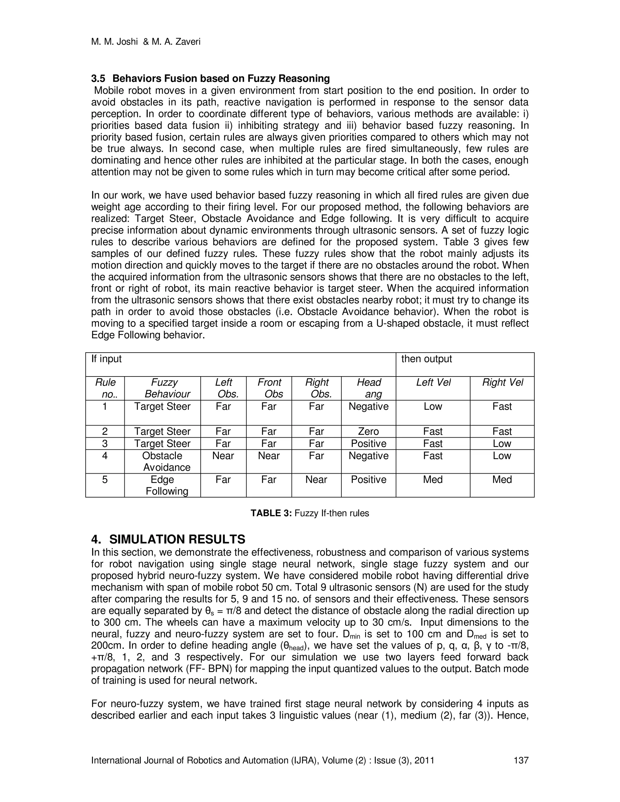 Reactive Navigation Of Autonomous Mobile Robot Using Neuro Fuzzy System Pdf 