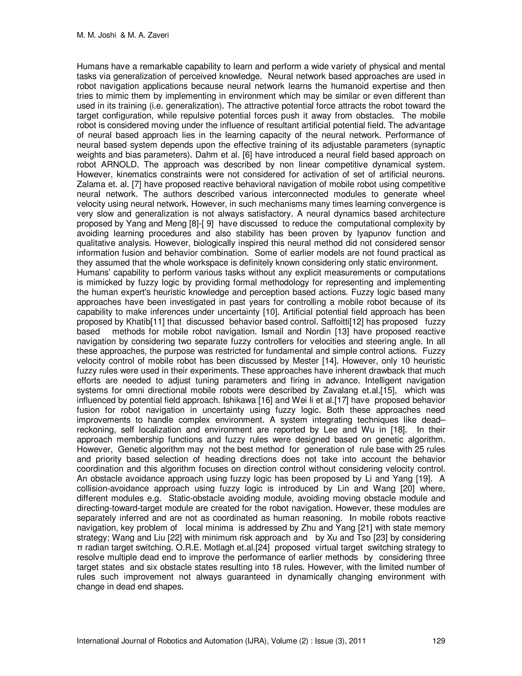 Reactive Navigation Of Autonomous Mobile Robot Using Neuro Fuzzy System Pdf 