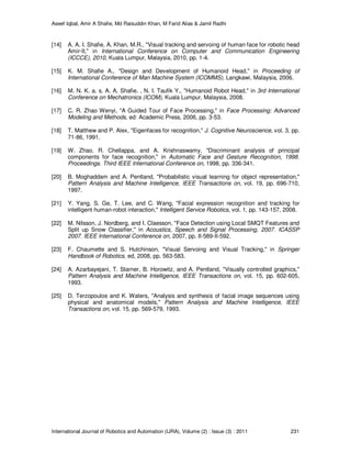 HRI for Interactive Humanoid Head Amir-II for Visual Tracking and Servoing of Human Face | PDF