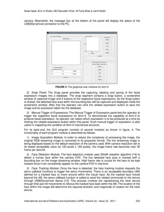 HRI for Interactive Humanoid Head Amir-II for Visual Tracking and Servoing of Human Face | PDF
