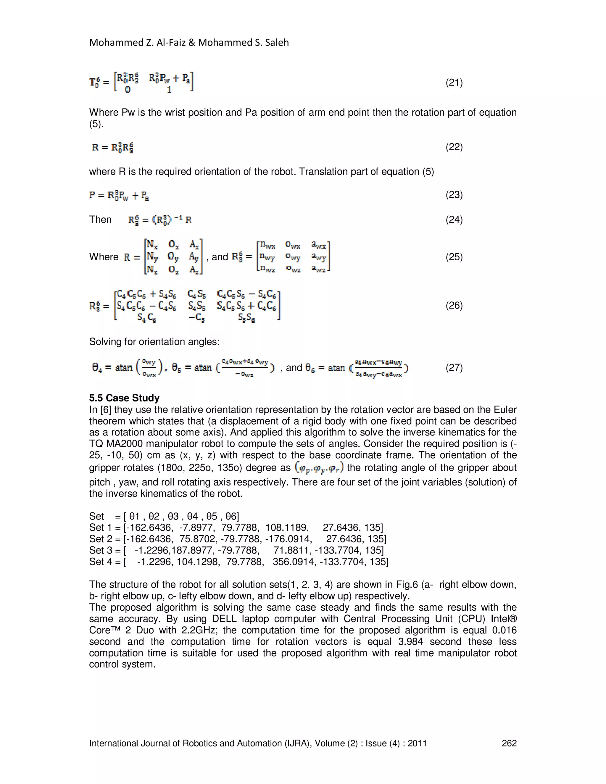Inverse Kinematics Analysis for Manipulator Robot with Wrist Offset Based On the Closed-Form ...