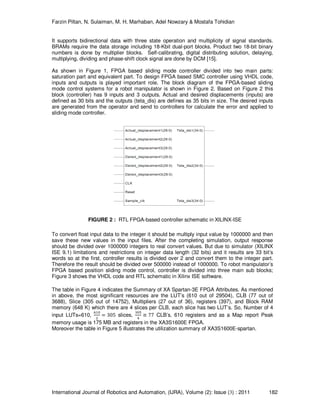Design of FPGA-based Sliding Mode Controller for Robot Manipulator | PDF | Robotics | Technology ...