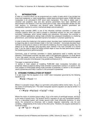 Design of FPGA-based Sliding Mode Controller for Robot Manipulator | PDF | Robotics | Technology ...