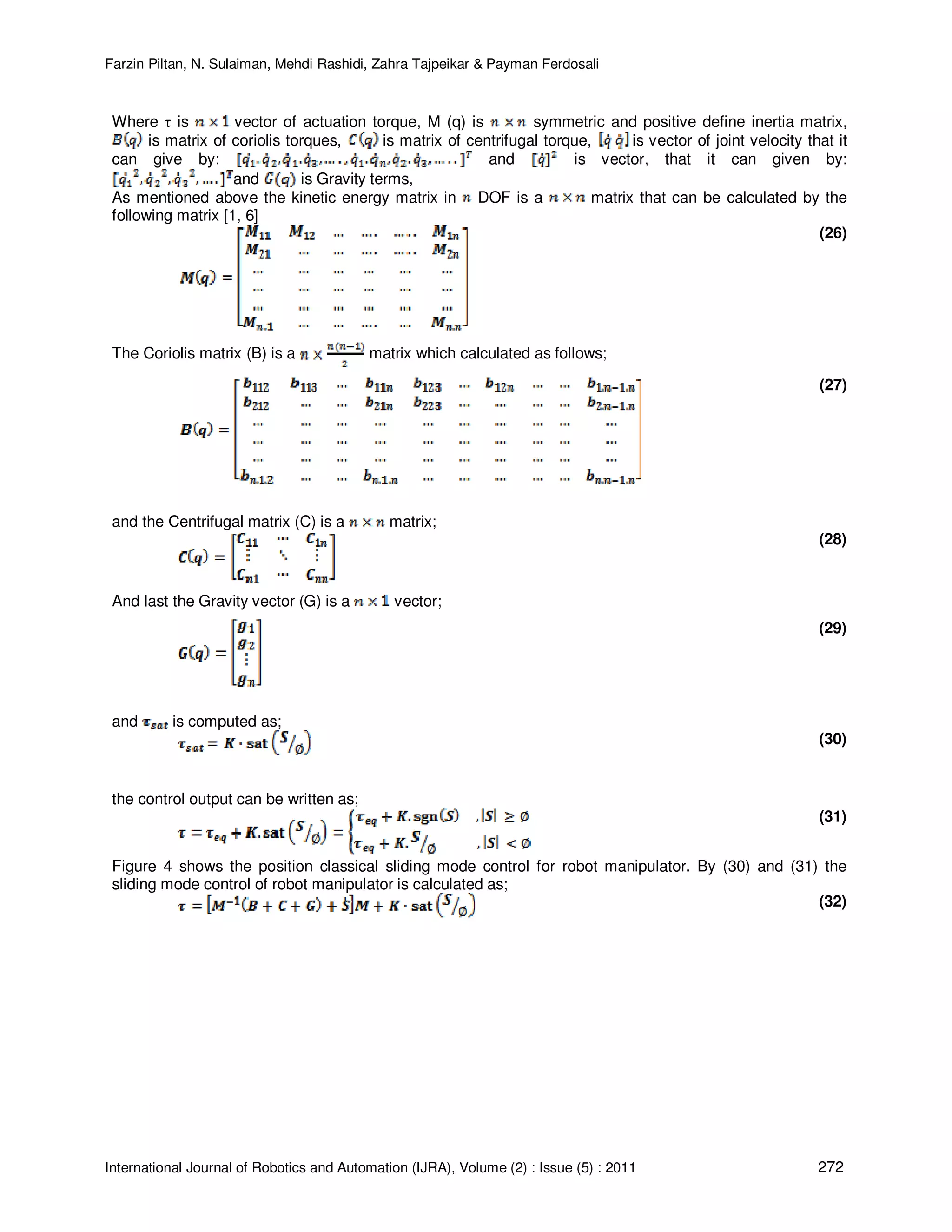 Design And Implementation Of Sliding Mode Algorithm Applied To Robot