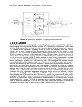 Design and Implementation of Sliding Mode Algorithm: Applied to Robot Manipulator-A Review | PDF