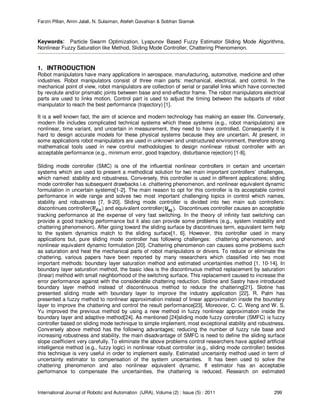 Novel Artificial Control of Nonlinear Uncertain System: Design a Novel Modified PSO SISO ...