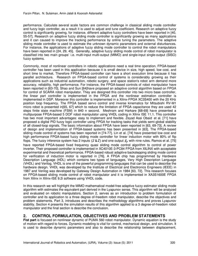 Evolutionary Design Of Mathematical Tunable Fpga Based Mimo Fuzzy Estimator Sliding Mode Based
