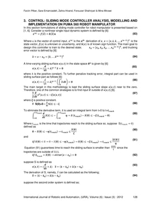 PUMA-560 Robot Manipulator Position Sliding Mode Control Methods Using MATLAB/SIMULINK and Their ...